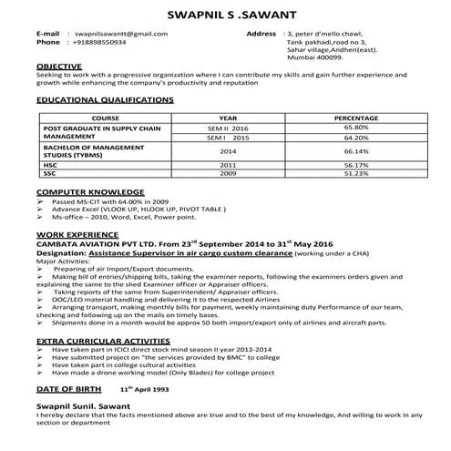 Swapnil Sawant | PDF