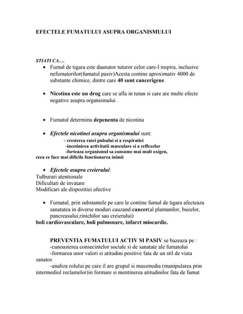 Renuntarea la tutun | PPT