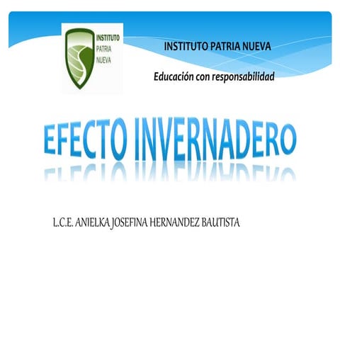 Efecto invernadero | PPTX