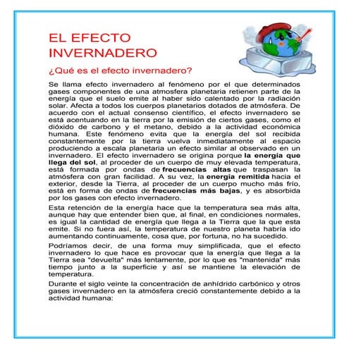 PRESENTACIÓN DE POWER POINT DEL EFECTO INVERNADERO | PPTX