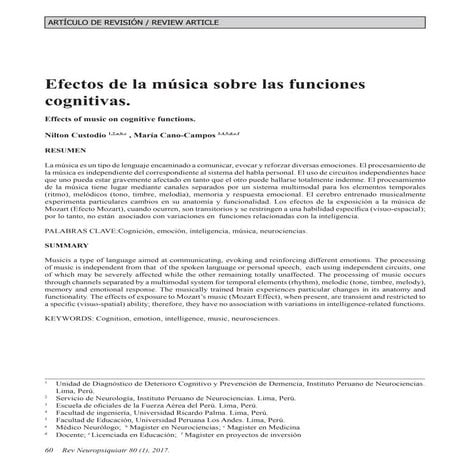 Los efectos de la musica | PPTX