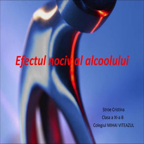 Efectele nocive ale alcoolului, tutunului și drogurilor. | PPTX