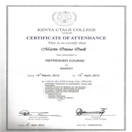 Utalii Refresher Course | PDF