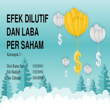 EFEK DILUTIF DAN LABA PER SAHAM menurut | PDF