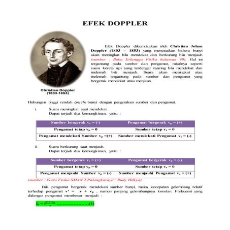 Efek doppler | DOCX