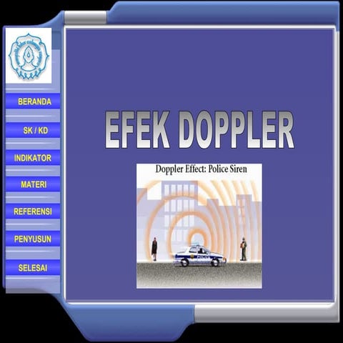 MEDIA PEMBELAJARAN FISIKA EFEK DOPPLER KELAS XI | PPT