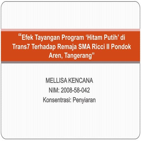 Analisis talkshow sarah sechan | PPT