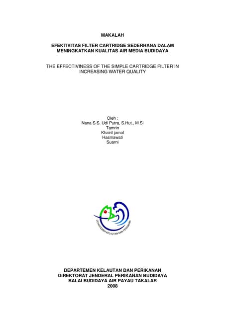 SNI 6989.57.2008 Metode Pengambilan Contoh Air Permukaan | PDF