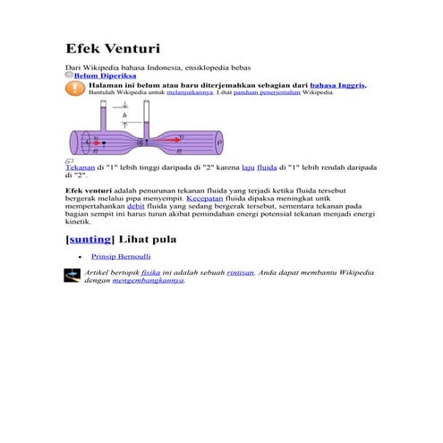 Efek venturi | DOC