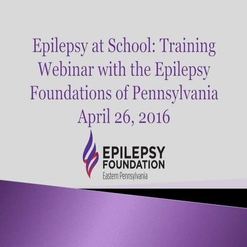 EFEPA: Epilepsy at School - Training for School Nurses | PPT