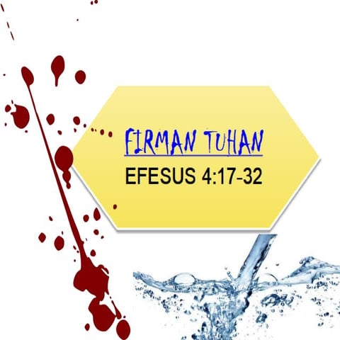 Efesus 4:17-32 | PPT