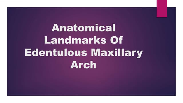 ANATOMICAL LANDMARKS OF MAXILLA | PPTX