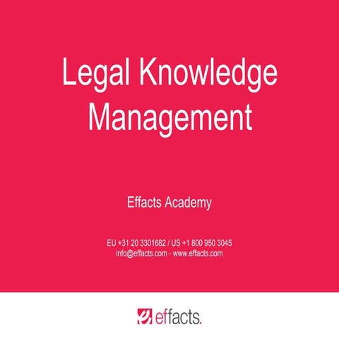 Legal Knowledge Management | PDF