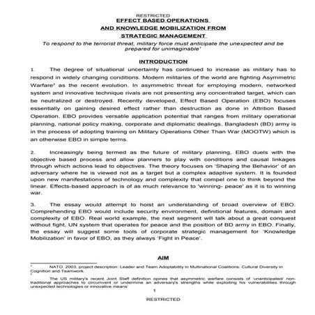 Effect based operation | PDF