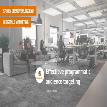 Effectieve programmatic audience targeting | PPT