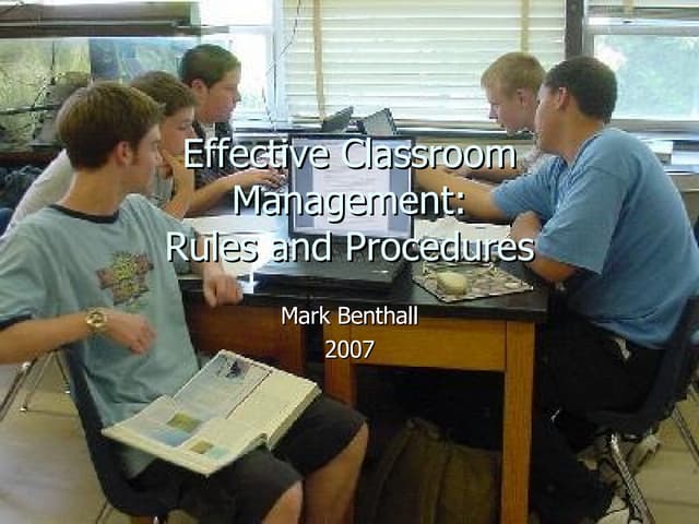 Classroom management plan power point | PPTX