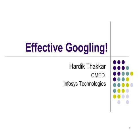 Effective Googling | PPT