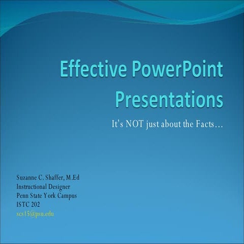 Effective Power Point Presentations | PPT