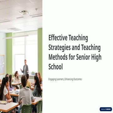 Effective-Teaching-Strategies-and-Teaching-Methods-for-Senior-High ...