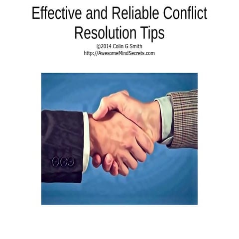 Effective and Reliable Conflict Resolution Tips | PPT
