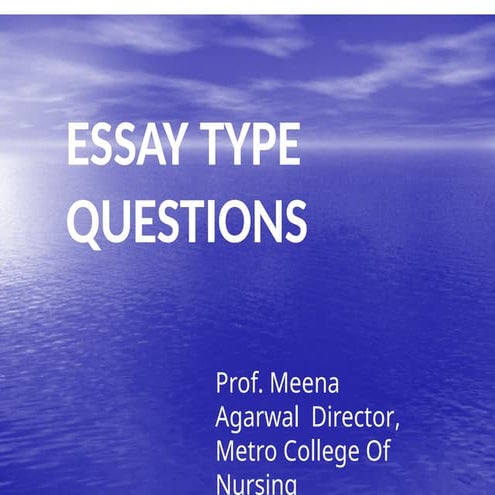 Developing short answer questions (sa qs) | PPTX