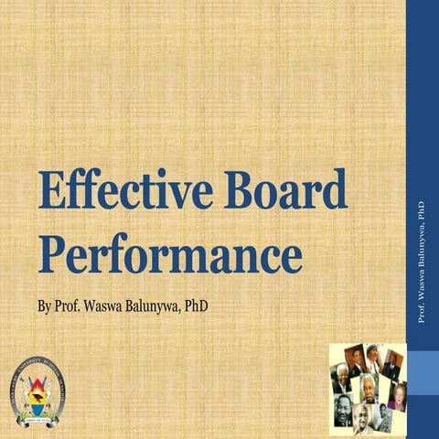 Effective board performance | PPT
