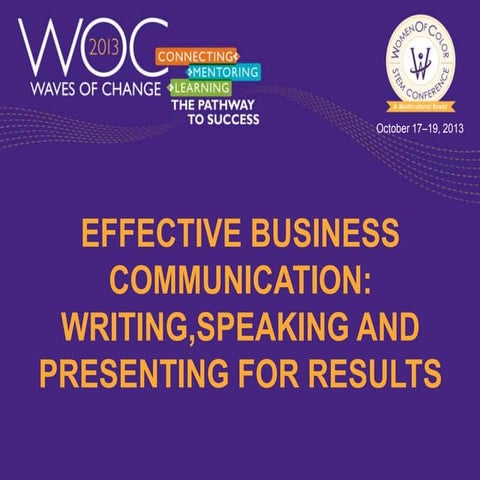 Effective Business Communication - Writing, Speaking, and Presenting ...