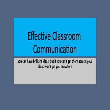 Effective Class Communication- A Lesson .pptx