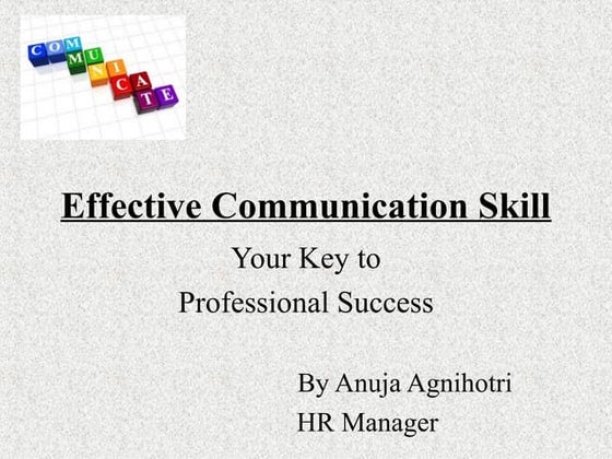 Effective Communication Skills | PPT