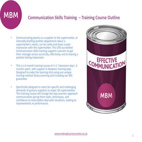 Communication Skills Training Course | PPTX
