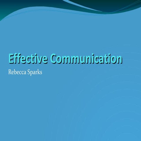 Effective communication | ODP