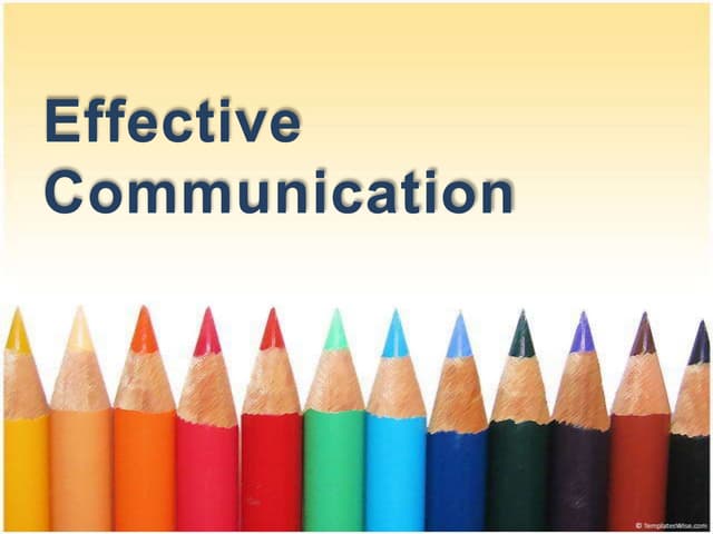 effective communication skills ppt | PPTX