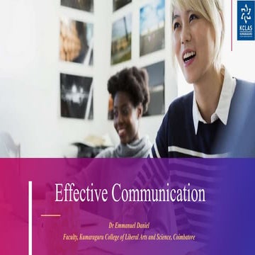 Effective Communication for Students | PPTX