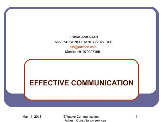 COMMUNICATION POWERPOINT | PPT | Technology & Computing