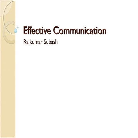 Effective Communication | PPT