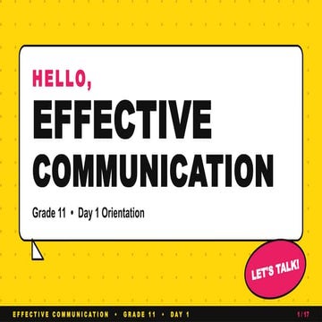 Mastering Tone, Context, and Communication for Effective Interaction | PPTX