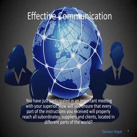 Effective communication | PDF | Business | Business and Finance