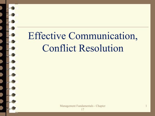 Conflict management in health care organization | PPTX