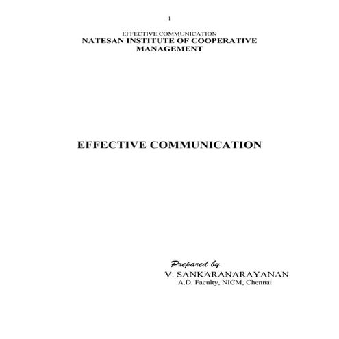 Effective communication ii | PDF