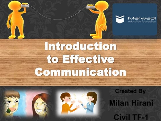 Effective Communications Checklist | PPT
