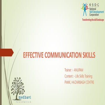 Effective communication skills | PPT