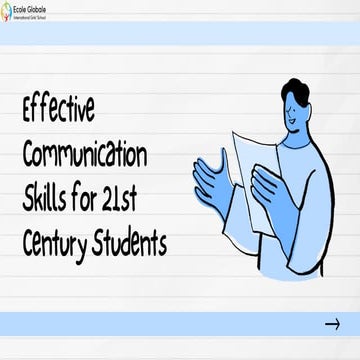 Communication skills for the 21st century classroom | PPTX