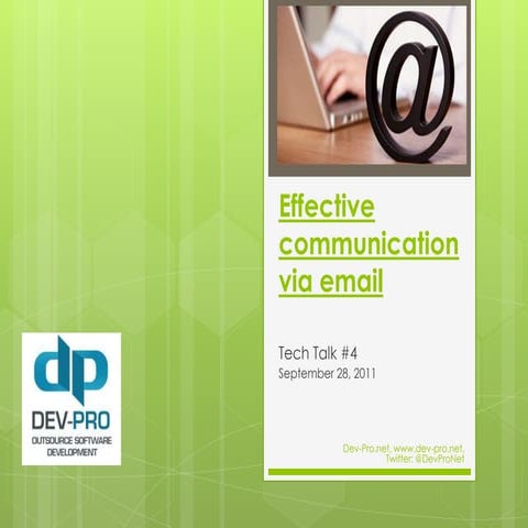 Effective communication via email | PPTX