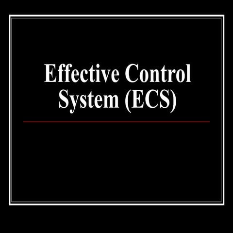 Effective control system | PPT