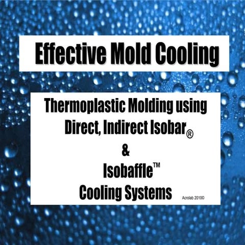 Effective Cooling for Molding Thermosplastics | PDF