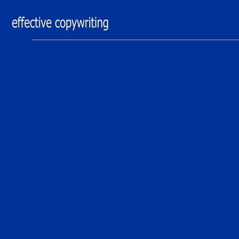 Effective Copywriting | PPT