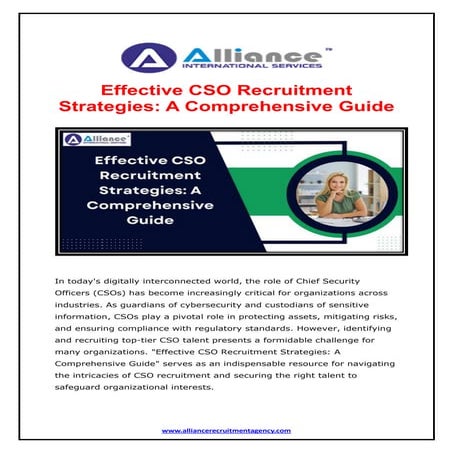 Effective CSO Recruitment Strategies - A Comprehensive Guide | PDF