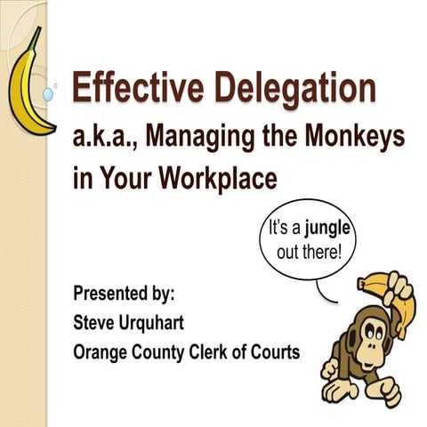 Effective delegation and monkey management | PDF
