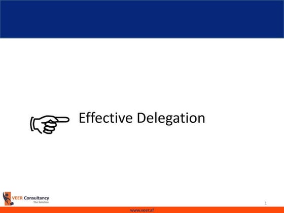 Delegation key tips | PPT
