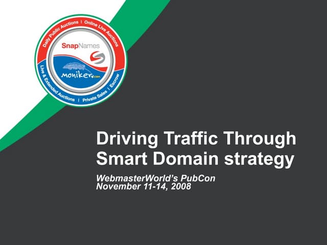 Effective Domaining Strategies Victor Pitts Ppt